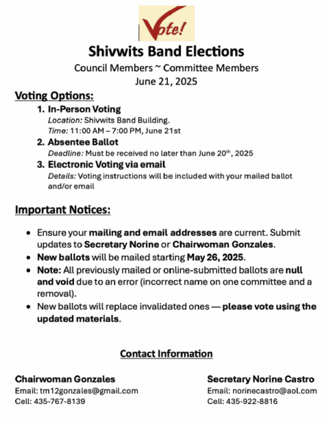 Shivwits Band of Paiutes | Official Website of the Shivwits Band